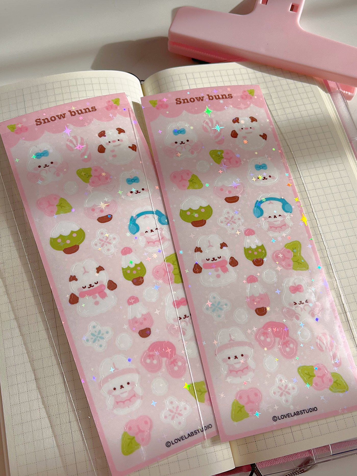 Snow buns sticker sheet | Lovelabstudio