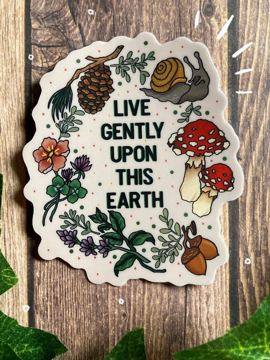 “Live Gently” stickers | Breezy Creations
