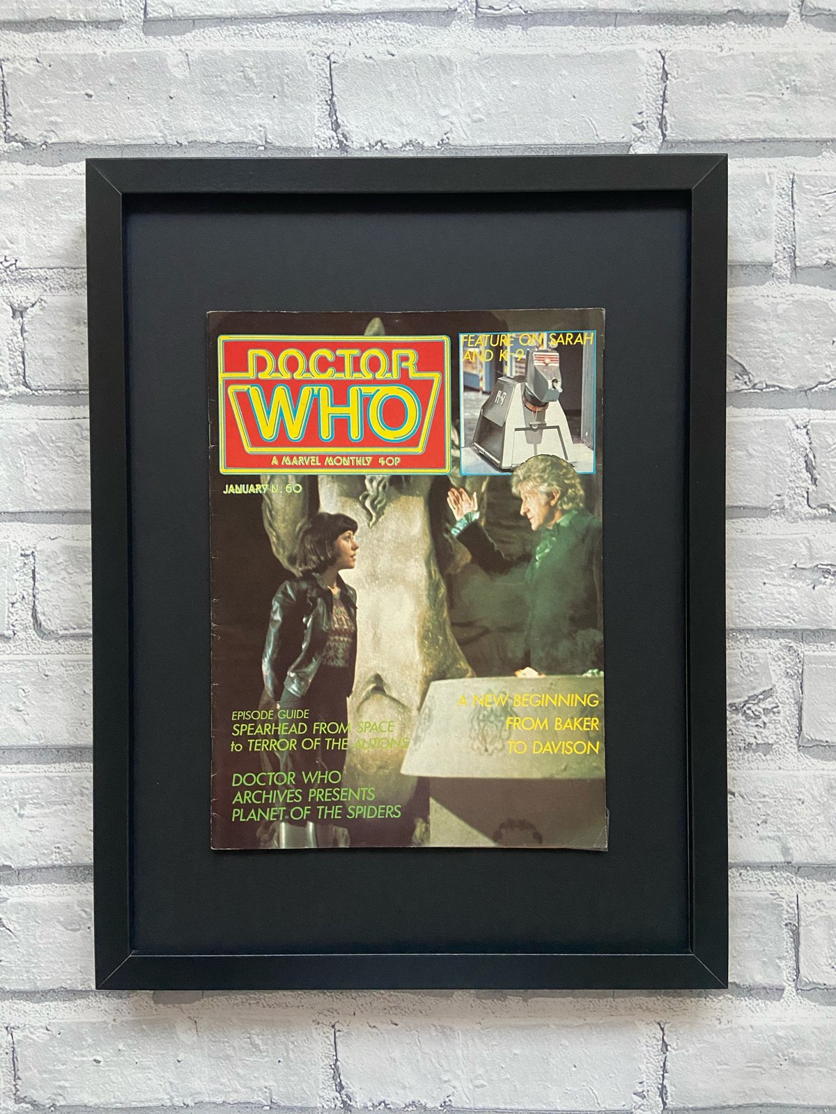 Doctor Who, framed complete vintage comic, No 60 January 1982 | Lorna Kyle