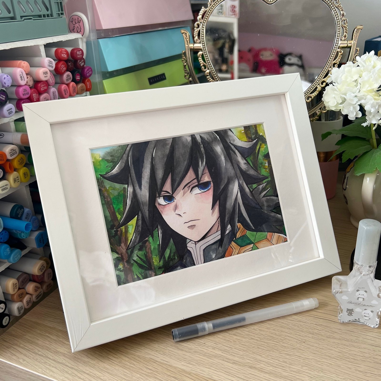 New Giyuu art print watercolour art | lainahsart