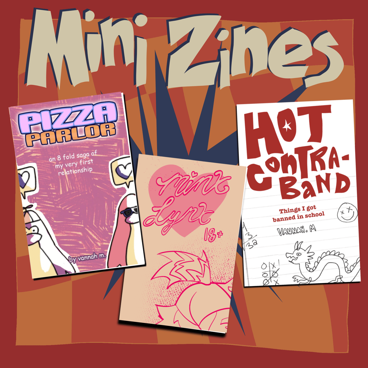 MINI 8 FOLD ZINES | sabanasmiles
