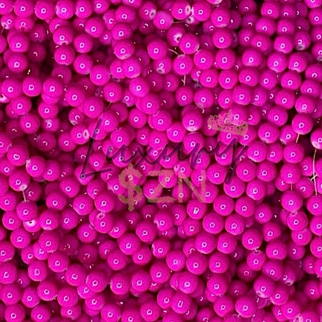 8mm Solid Hot Pink | LuxurySZN Accessories