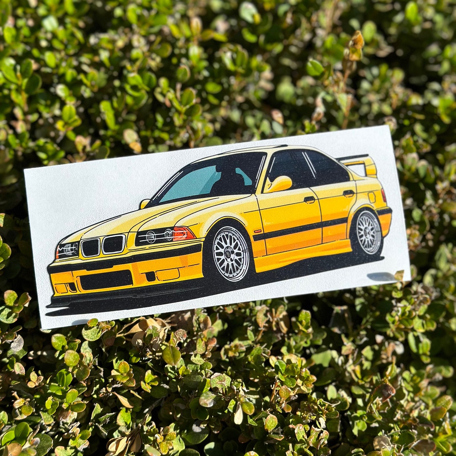 Keeping Up With The Bavarians — KUWTB Kustoms E36 Sedan Decal Sticker