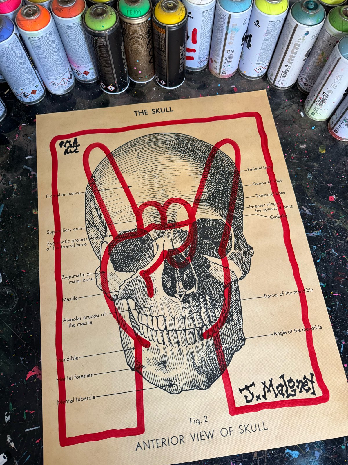 Heavy Metal Sign With Skull Drawing! | Jason Maloney Art