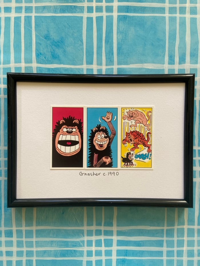 The Dandy Beano Collection c 1990, framed vintage cards | Lorna Kyle