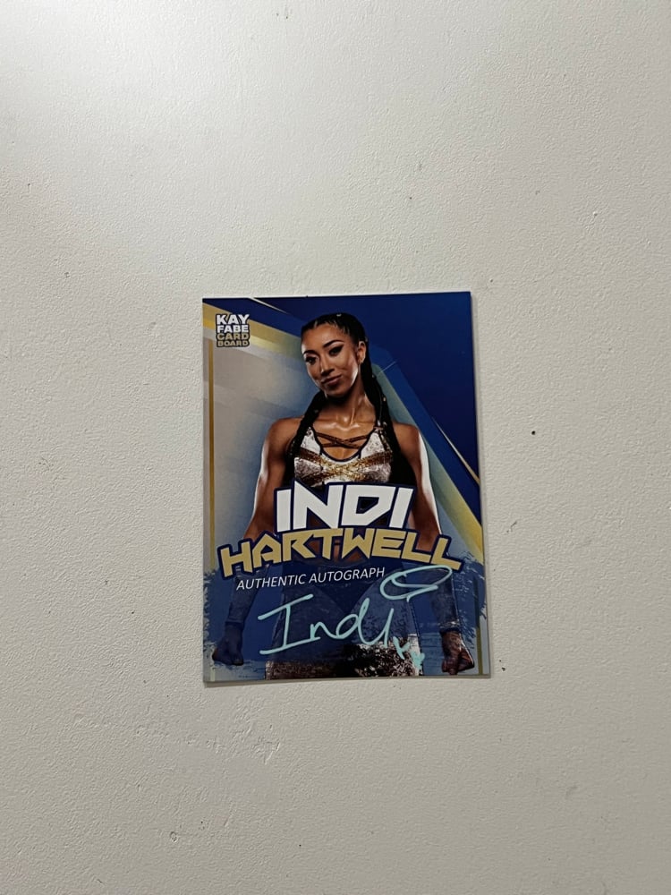 Kayfabe cardboard signed trading card | Indi Wrestling