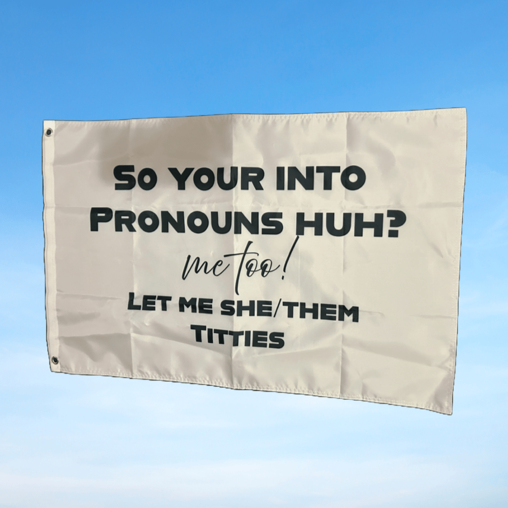 PRONOUNS FLAG | Lye Country Customs