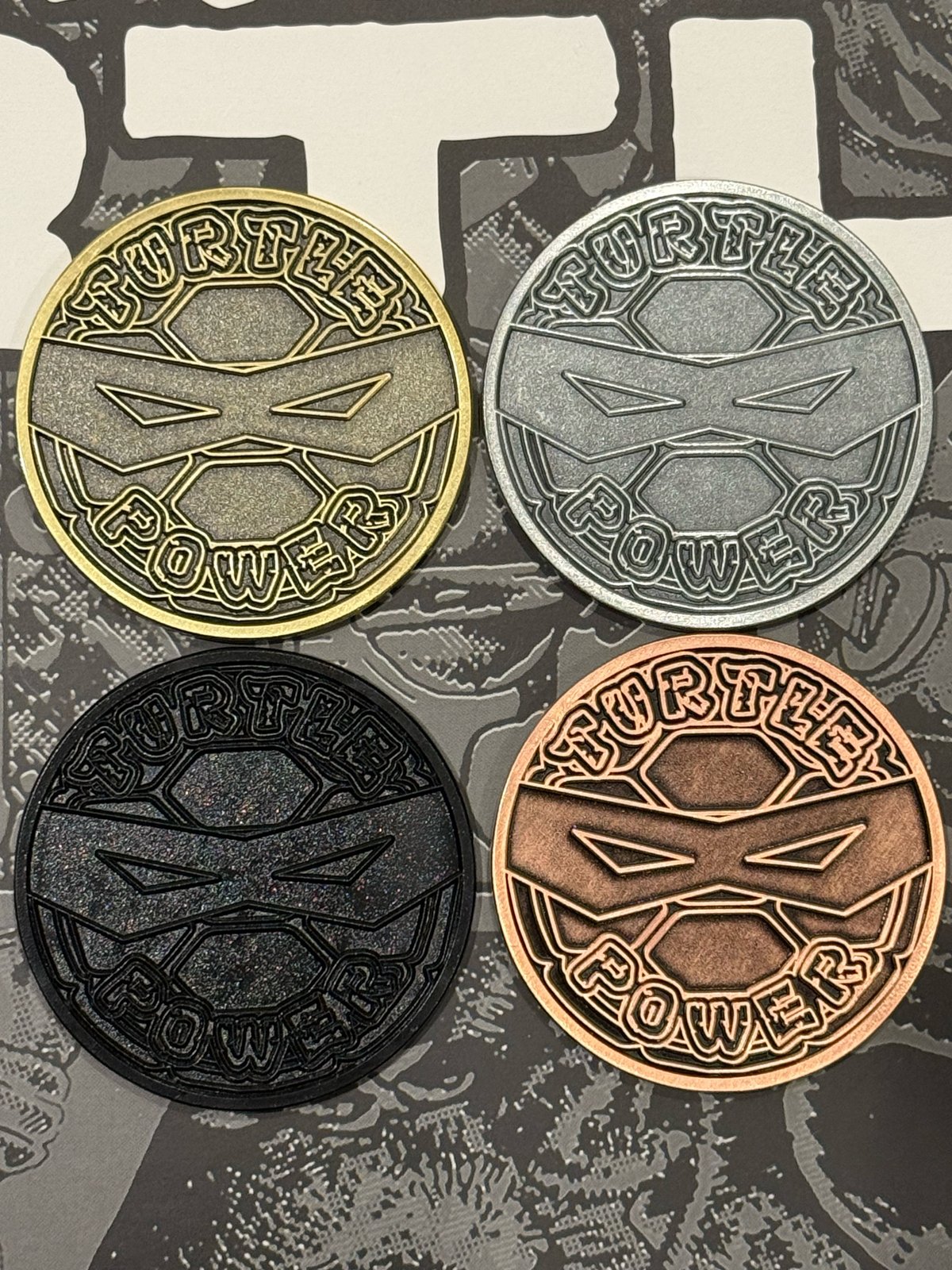 2” Turtle Power Collector Coin | TMNT_WIZ