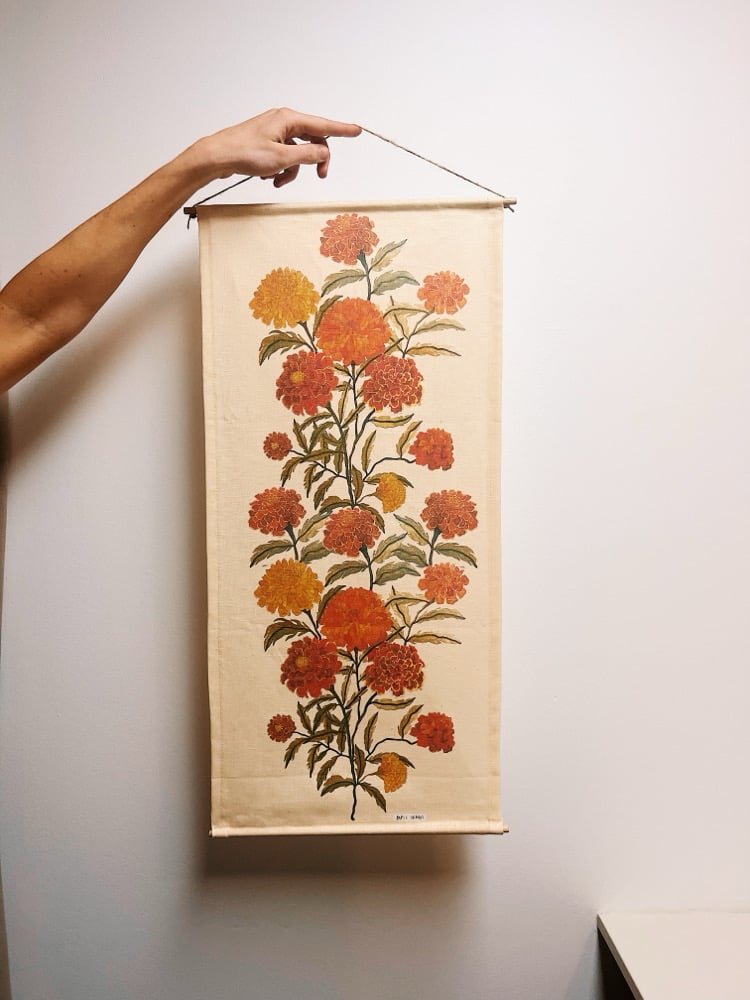 'Marigold' Linen Wall Hanging | Paper Hands