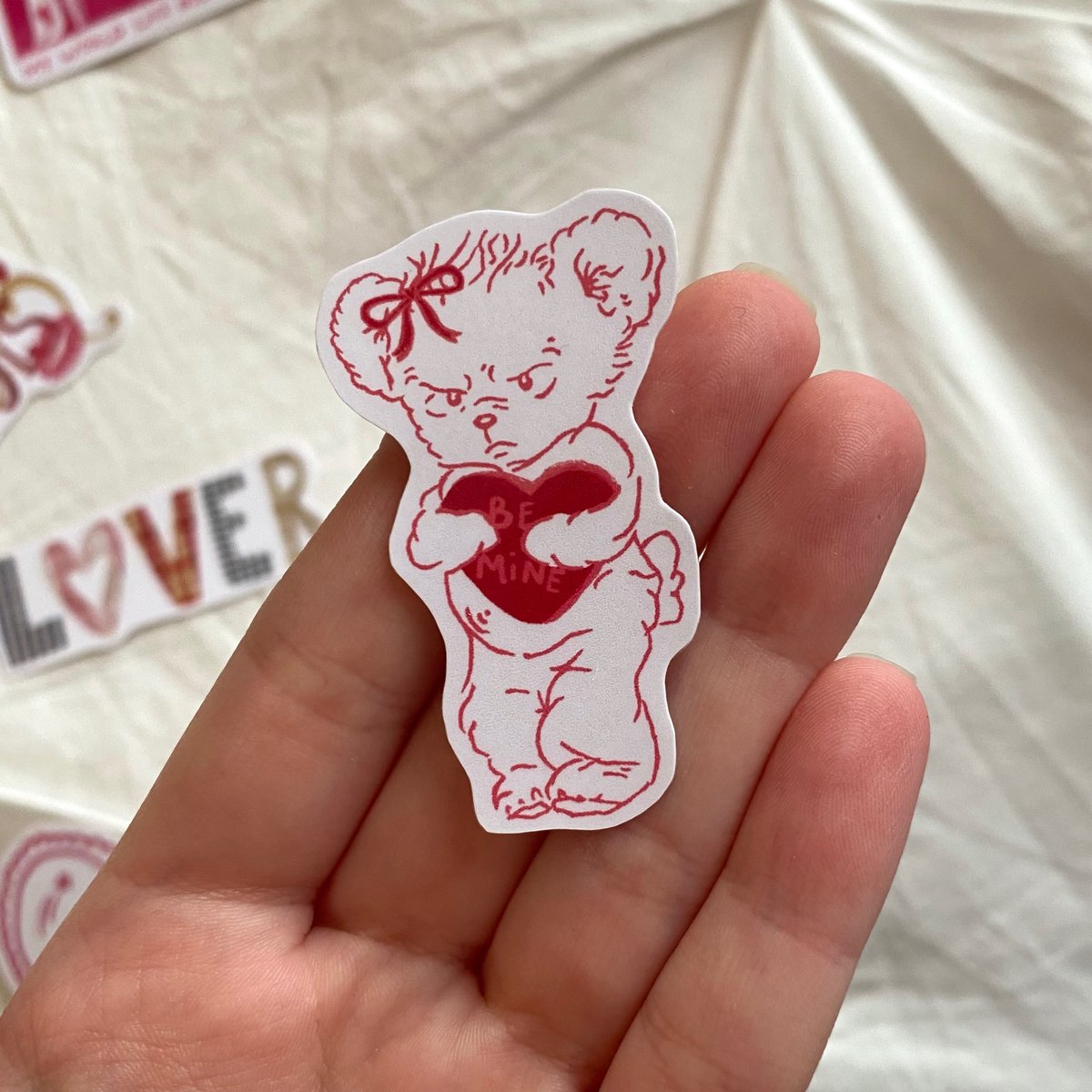 be mine bear sticker | cati’s shop
