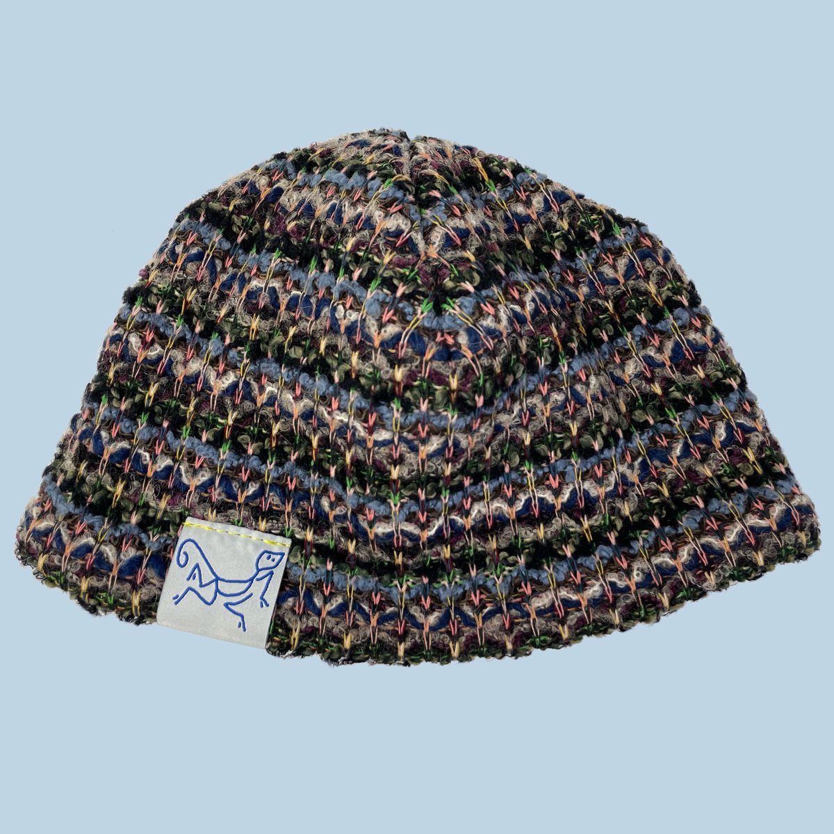 LIGHT BLUE KNIT BEANIE | Lizard Stuff