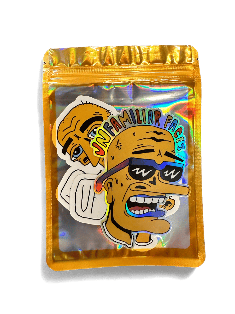 Unfamiliar Faces Sticker Pack | Mason Wright