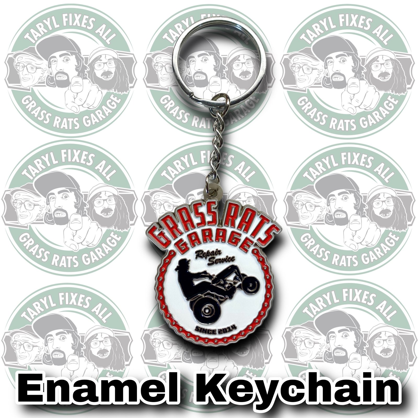 Grass Rats Garage Metal Enamel Keychains!! | Taryl Fixes All - Taryl ...