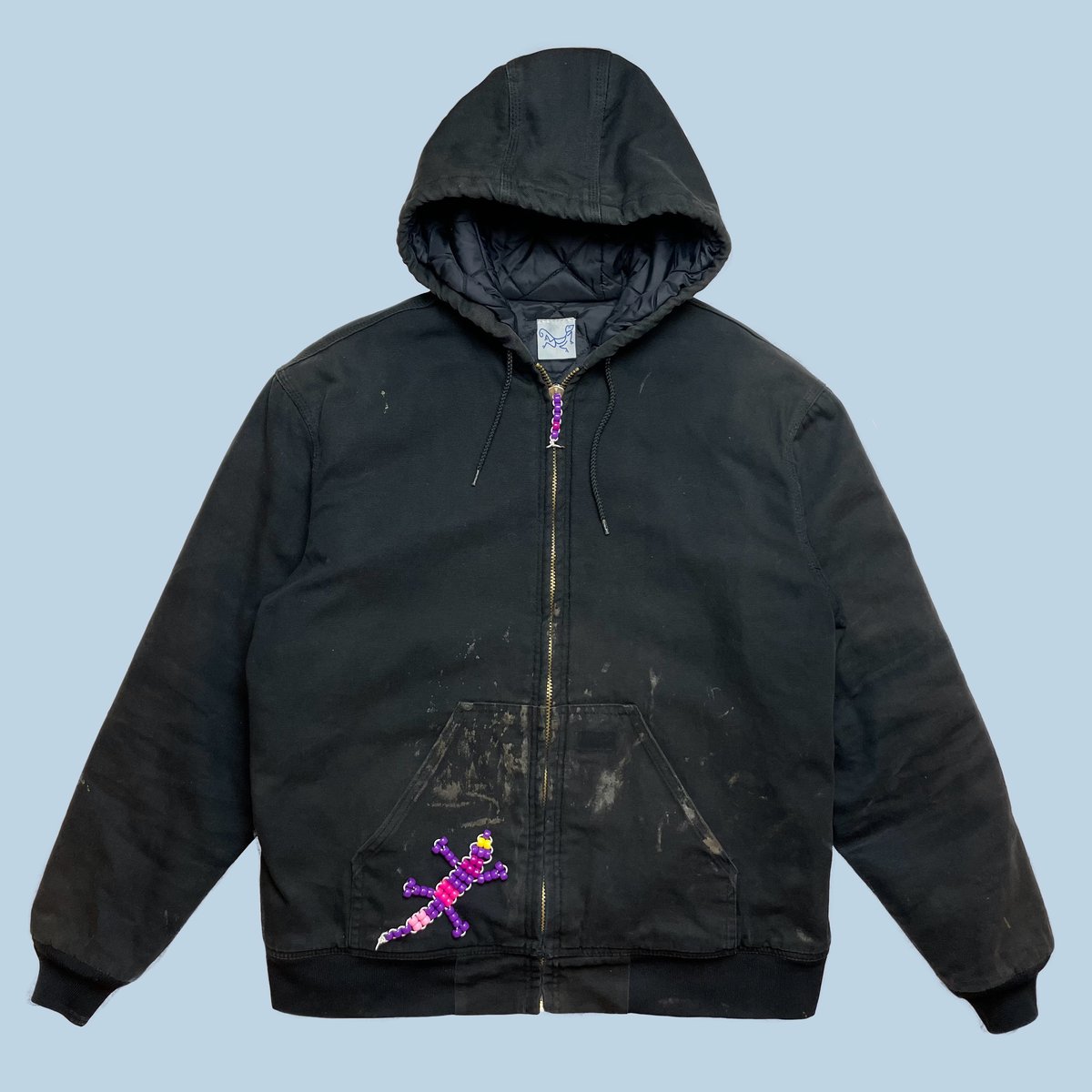 BLACK BEADED LIZARD JACKET | Lizard Stuff