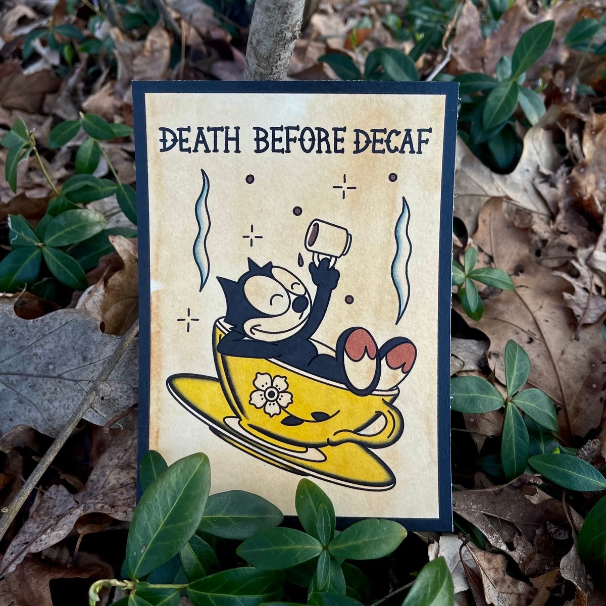 “Death Before Decaf” Print | Art by Zea Jadyn