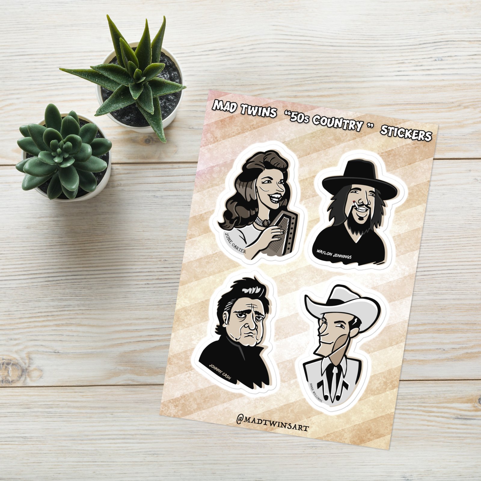 50s COUNTRY Sticker sheet | Madtwinsart