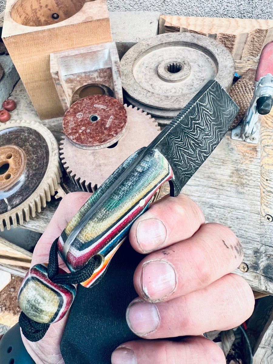 Especial Damascus mini chop | Box Creek Knives