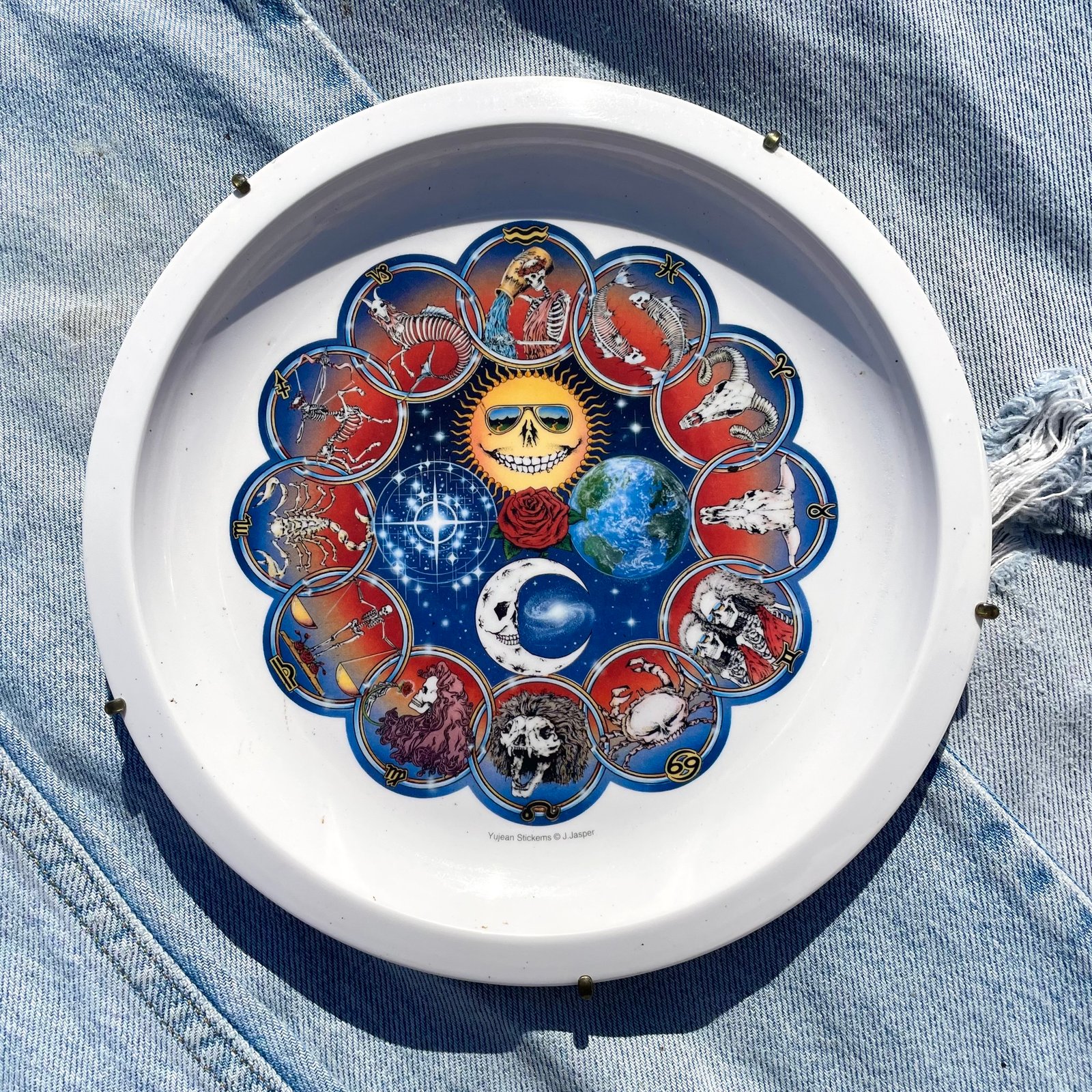 1980s Jerry Jaspar Zodiac Plate | ChinaCatClothing