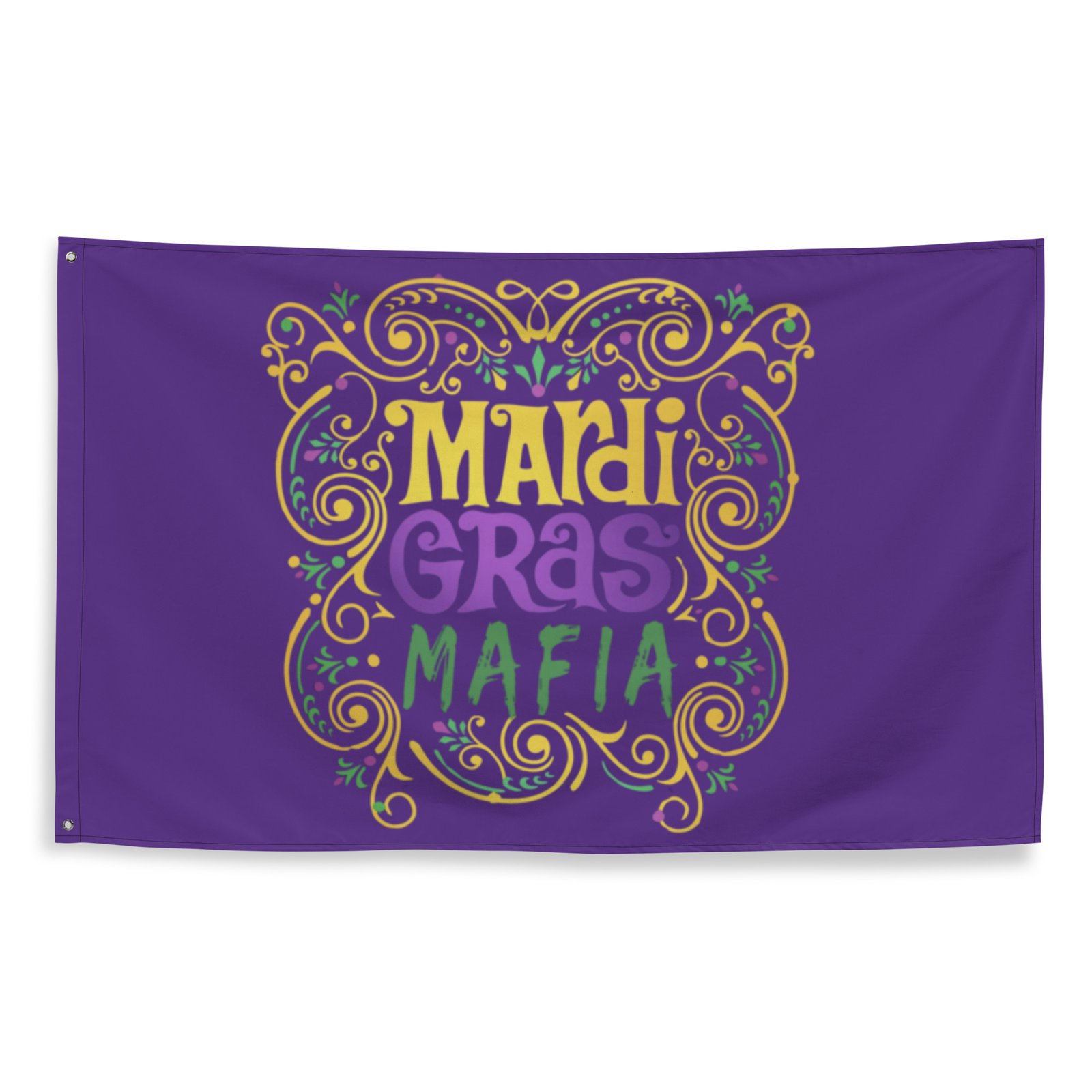 Mardi Gras Mafia “Mural” Flag | Mardi Gras Mafia