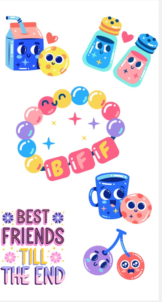 BFF Sticker Set | Yung4Evah Essentials