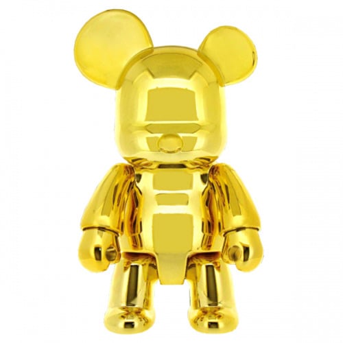 Metallic Gold Qee Bear 7" | Earth Nest