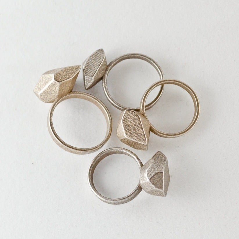 large rock ring - stainless / thefuturefuture