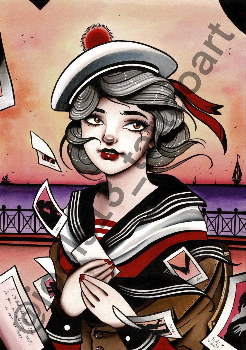 "Sailor Lady" by Jools | 13 Needles Tattoo & Art Gallery