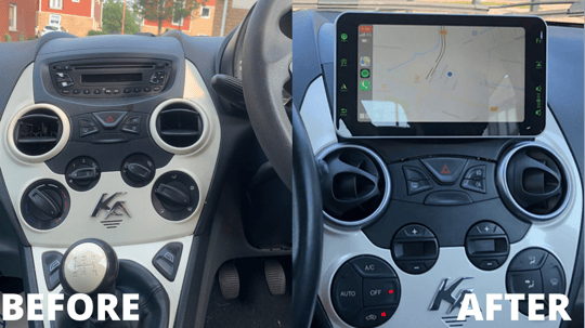 Ford Fiesta MK7 MK7.5 2009-2017 Tesla Screen CarPlay Android Auto ...