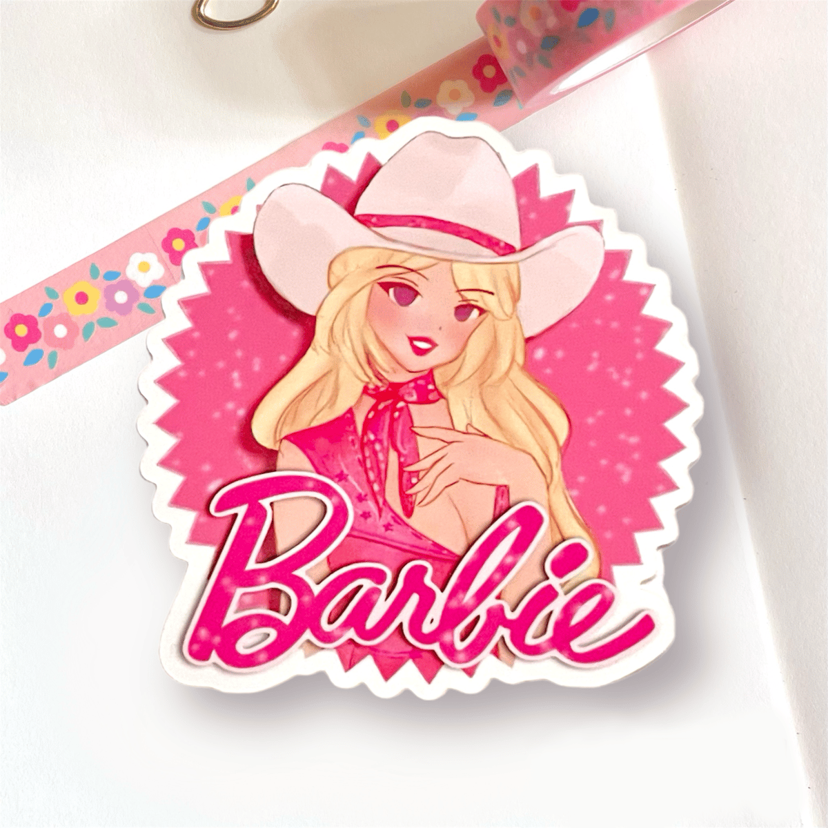 Barbie Glossy Vinyl Sticker | Average Art Hoe