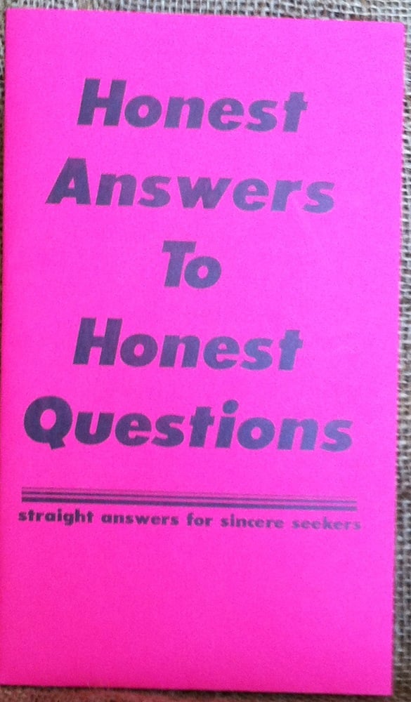 HONEST ANSWERS TO HONEST QUESTIONS BIBLE STUDY SERIES / Crosswalk Resources