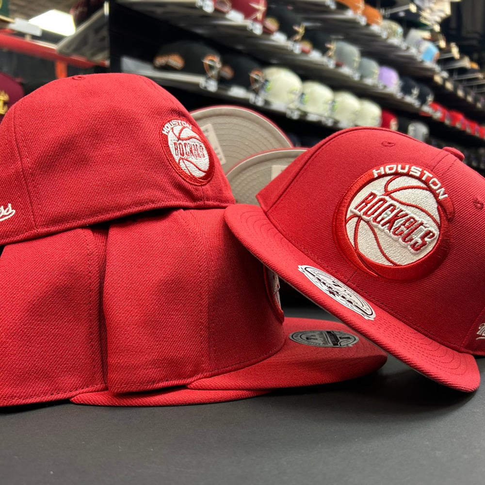 Mitchell & Ness Liberty Fitted Red/White | Bigg City Cap Zone