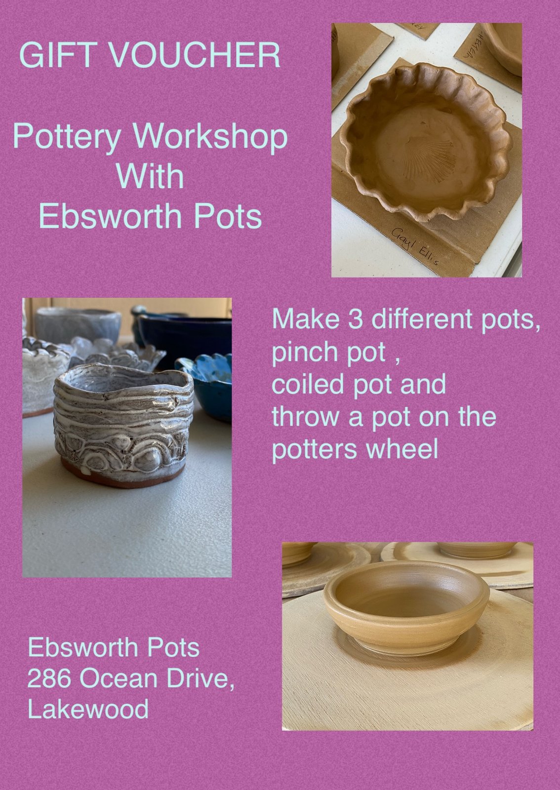 Pottery workshops | Ebsworth Pots