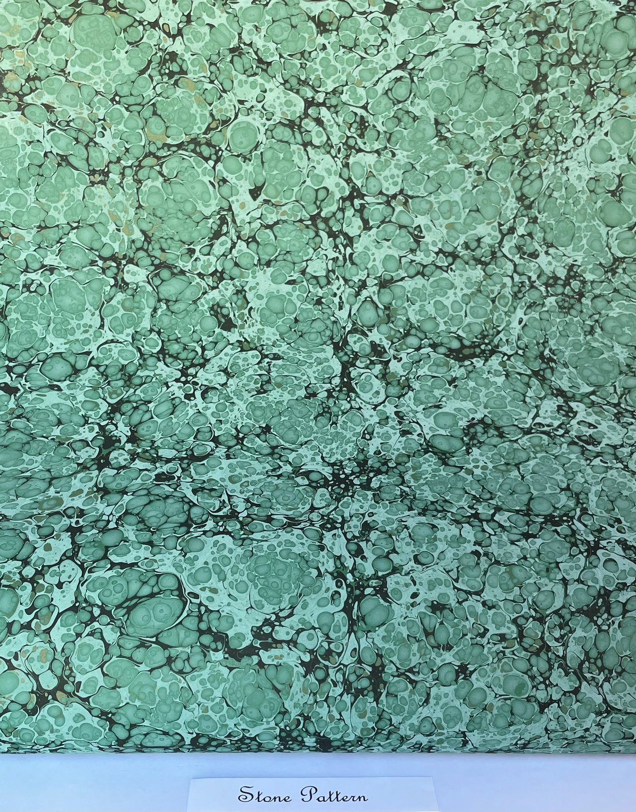 Malachite Stones - Permanent Collection | Emily Romero Marbled Paper ...