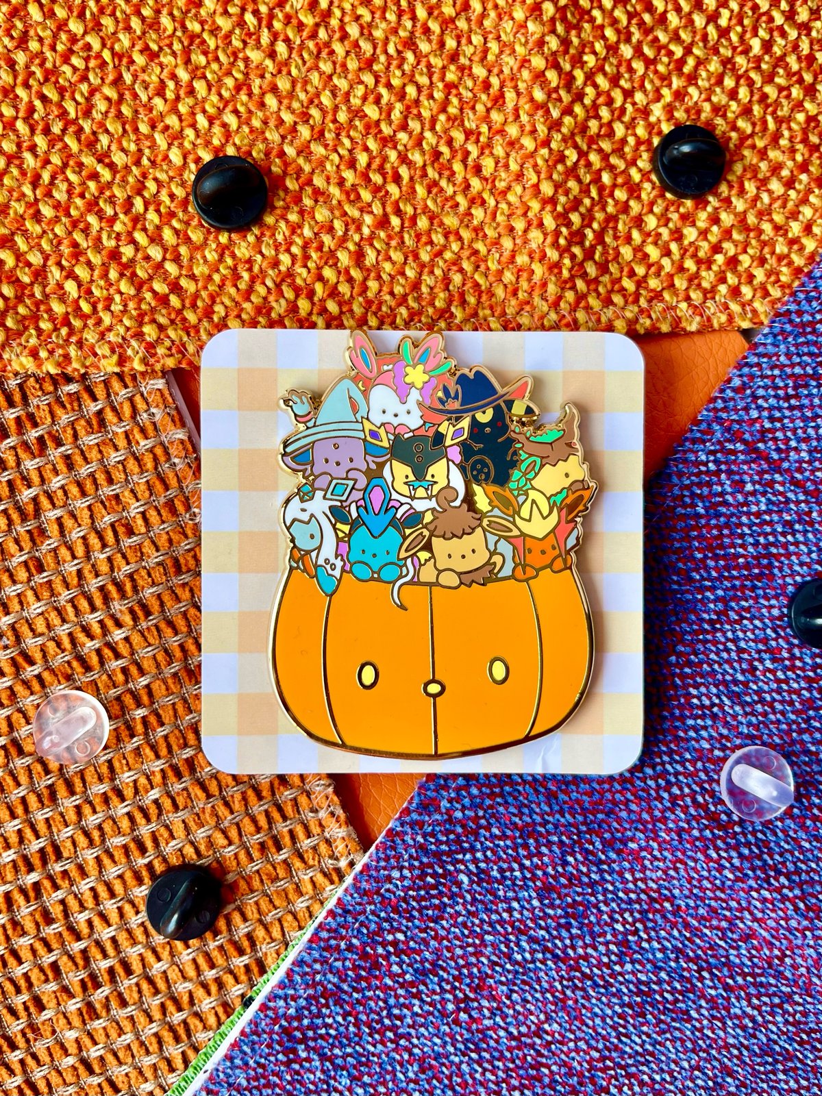 Pokeween Evolution Costume Jumbo Pin | Wasabi darling