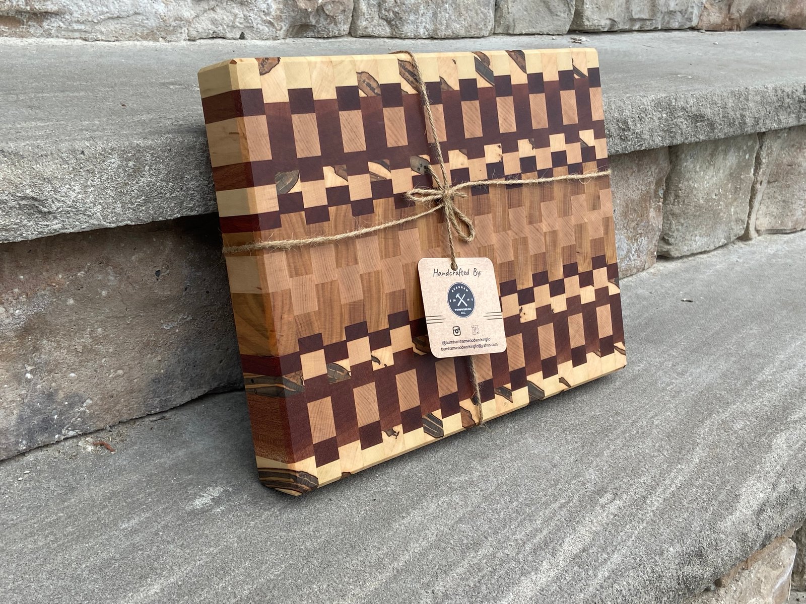 End Grain Cutting Board | Burnham Woodworking, LLC