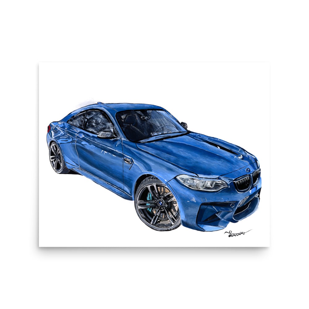BMW M2 Paper | Luke Hodgson Arts