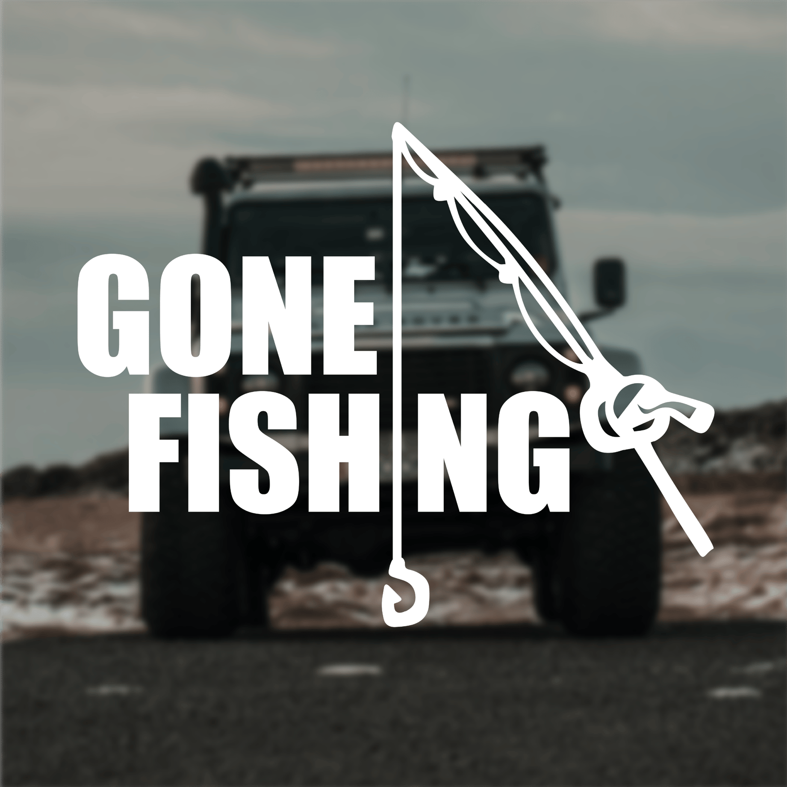 'Gone Fishing' Sticker | The Sticker Kings