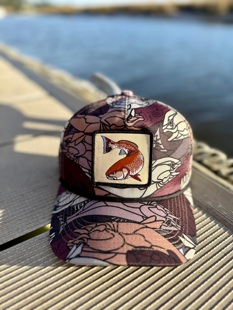 Brown/Tan Redfish Patch Hat | localnative