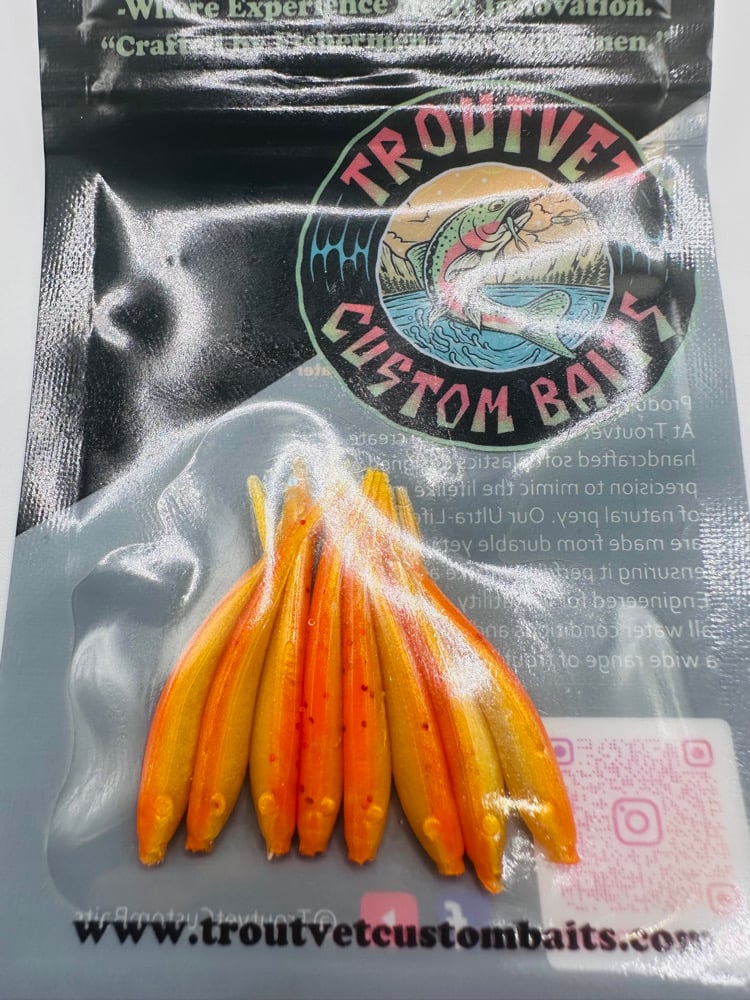 Orange Dream Micro Minnow 8 pcs | Troutvet Custom Baits