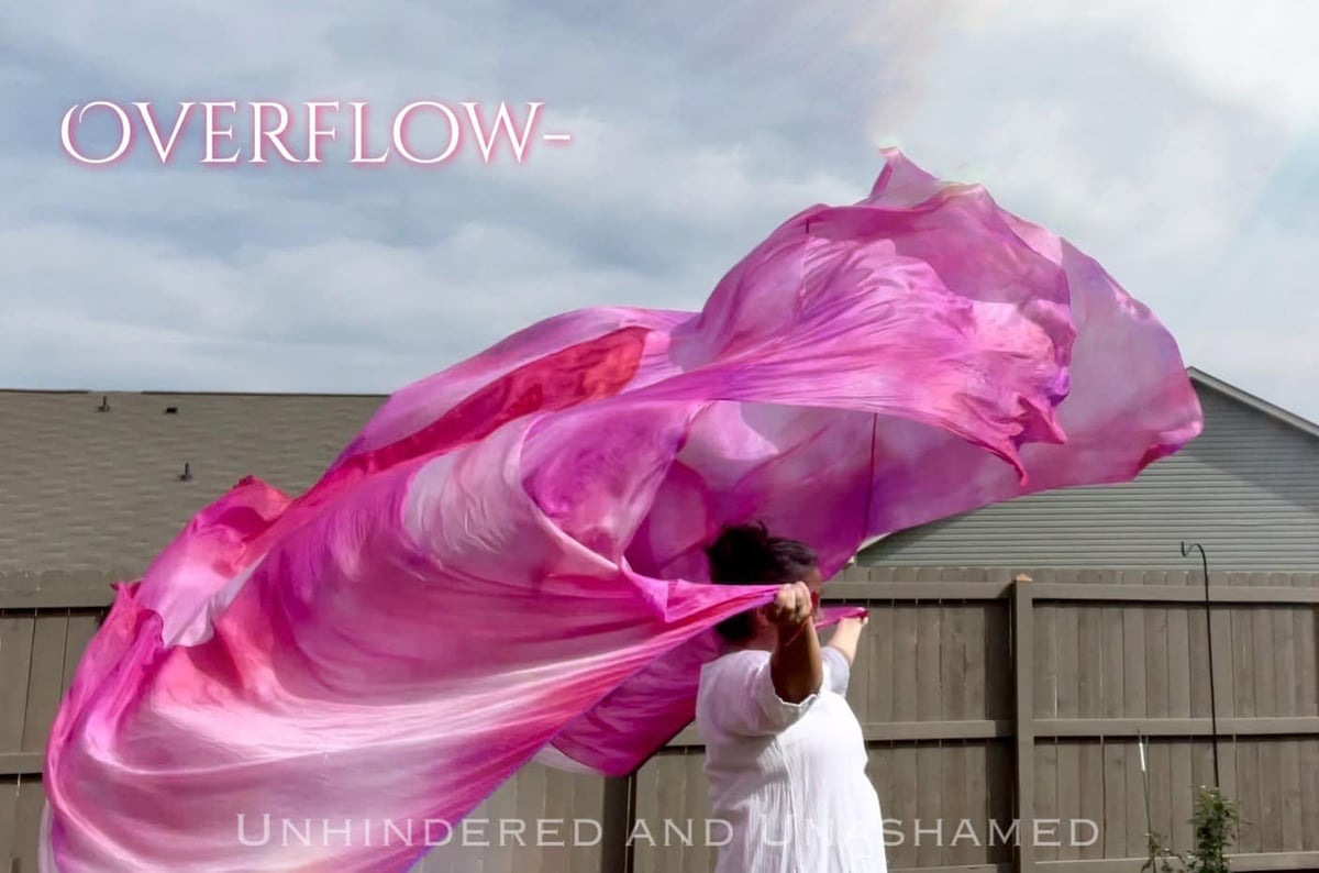 “Overflow” - Extravagant Worship Flags | Unhindered and Unashamed