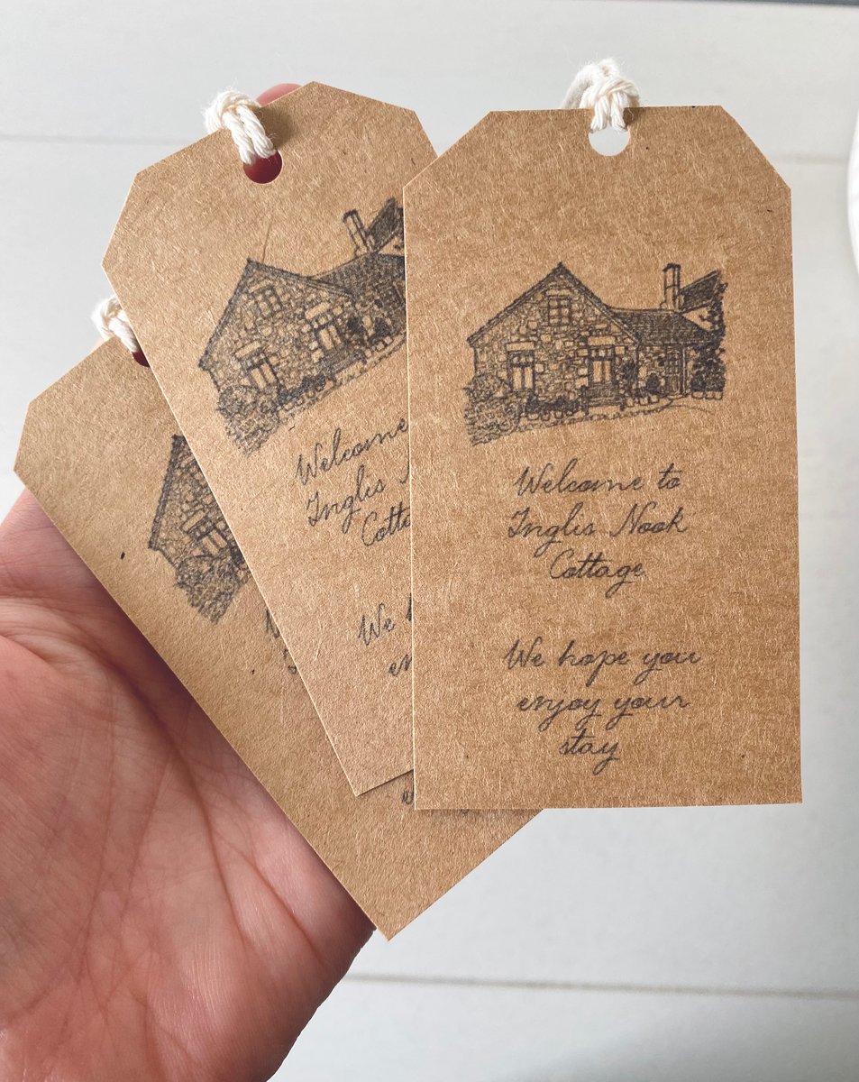 Personalised gift tags for hospitality and weddings | Draw My Door