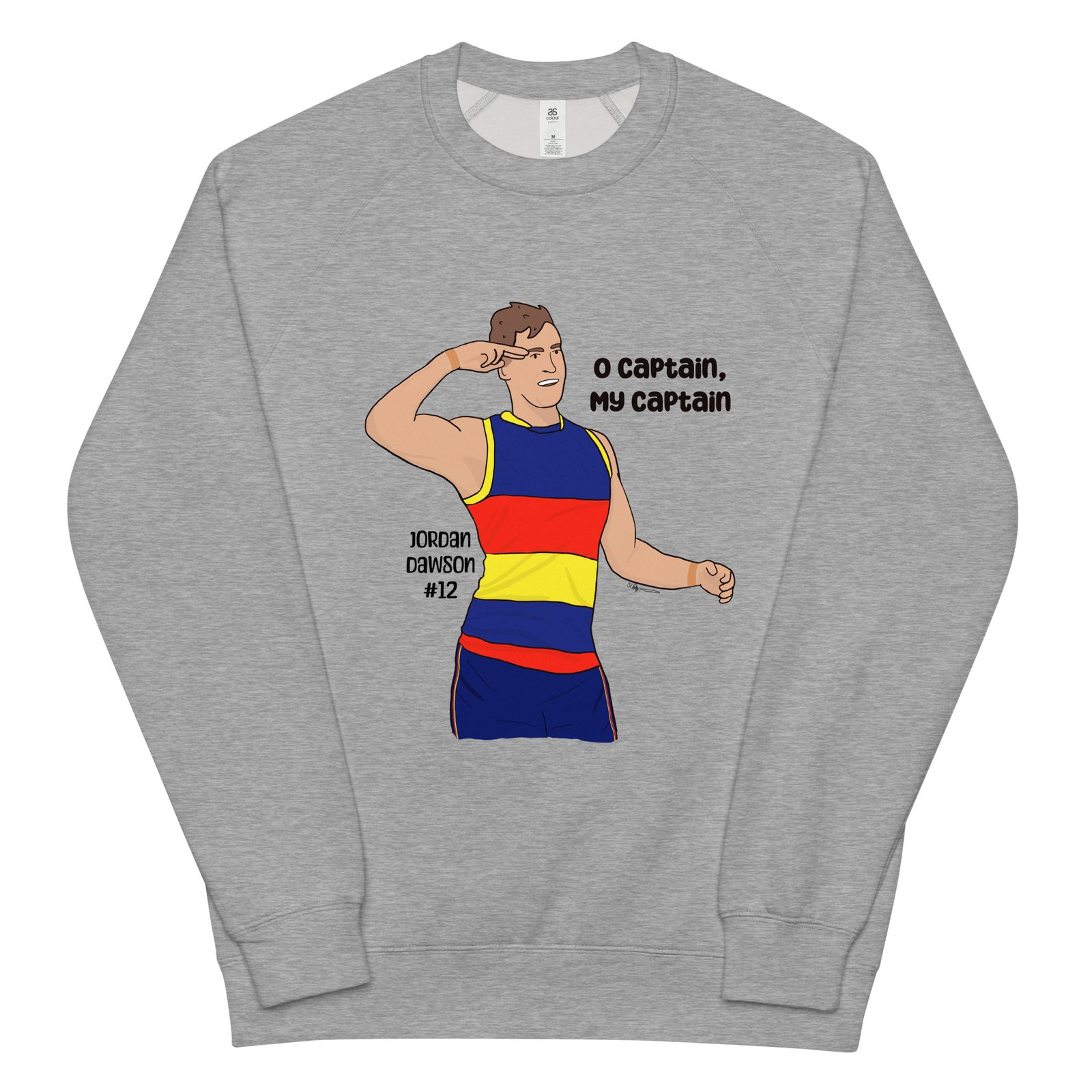 O Captain My Captain Unisex Raglan Sweatshirt | Crowject