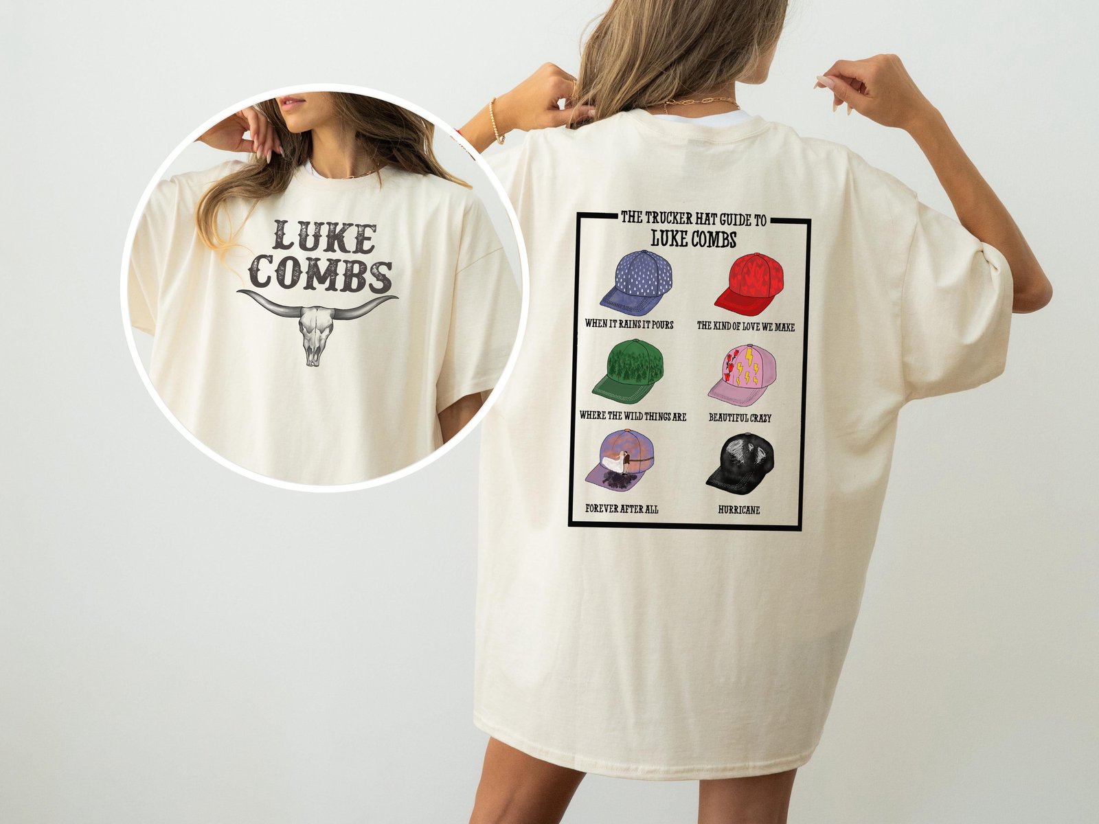 Guide To Luke Combs Tee/ Super oversized Tee | Mama EST.ablished