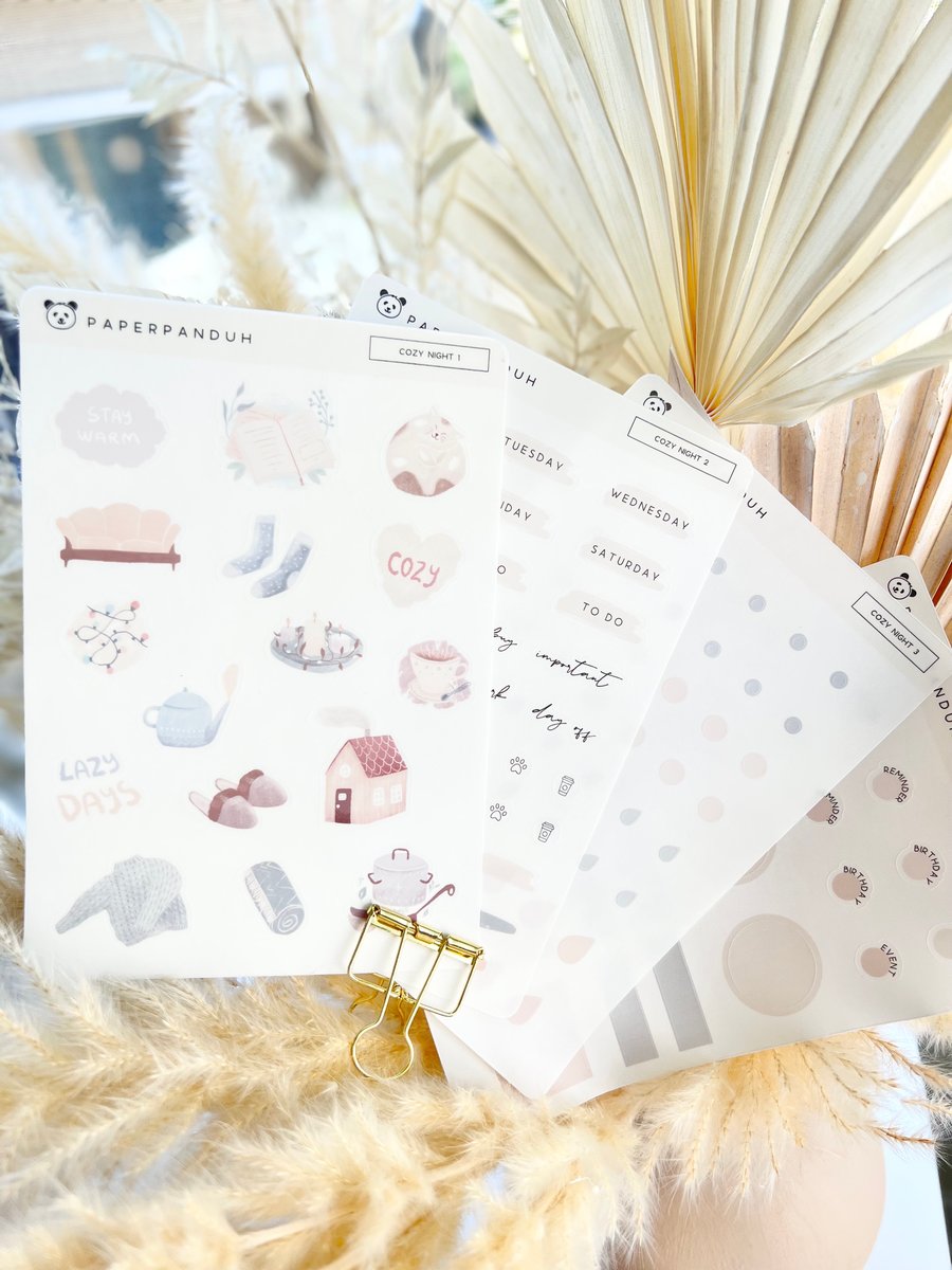 Cozy Night Sticker Kit | paperpanduh