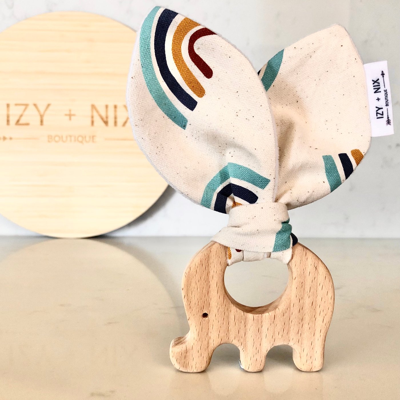 Beech Wood Elephant Teether | IZY + NIX BOUTIQUE
