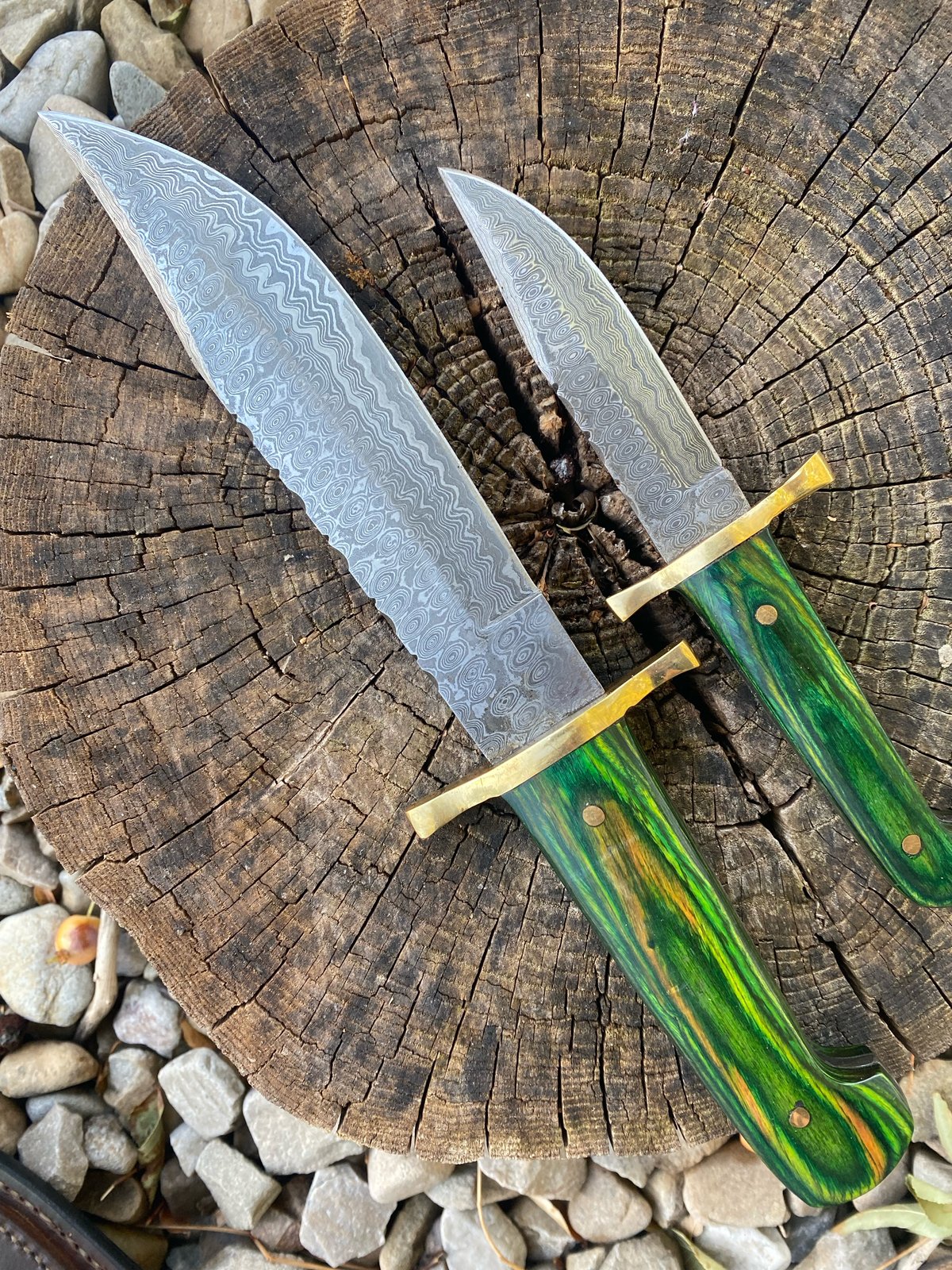 Double 512 layer Damascus knives. | Studio 909