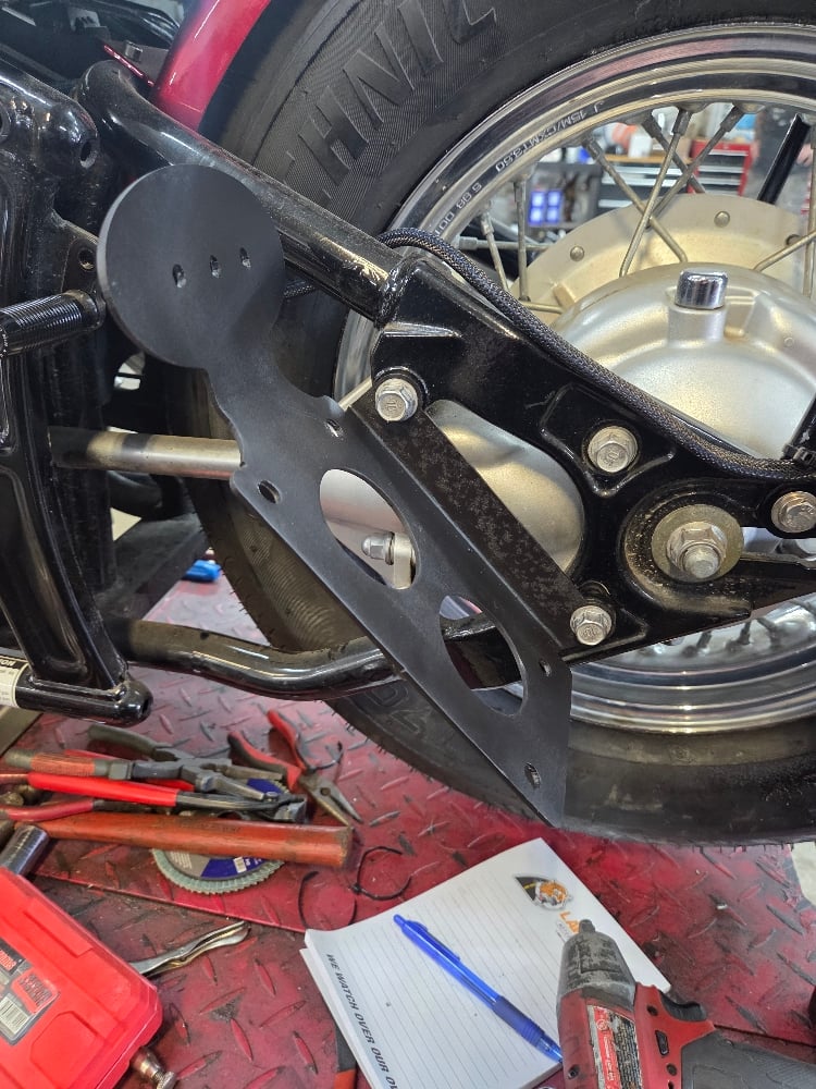 Vstar 650 Side mount tag and taillight bracket | Gattis Garage – Custom ...