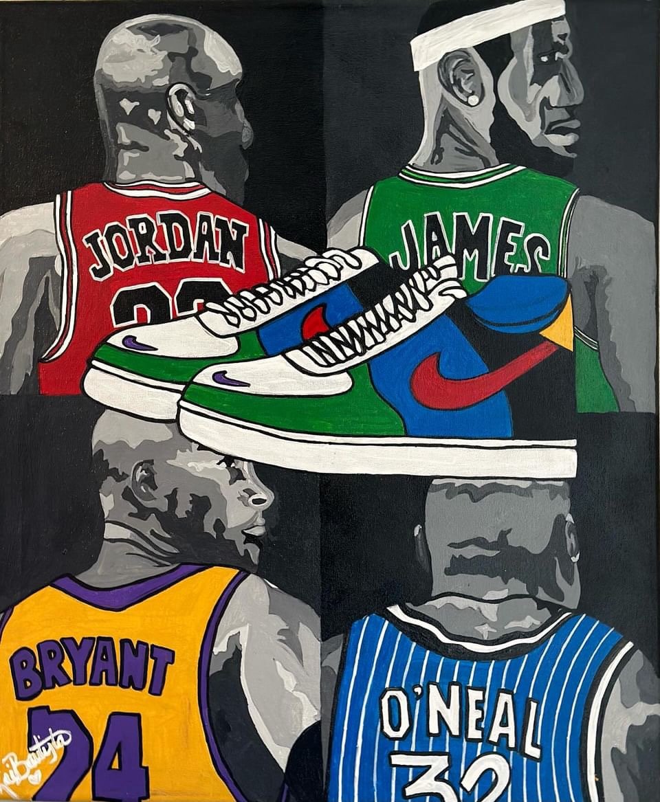 Michael Jordan, LeBron James, Kobe Bryant, Shaq | Warm Shape
