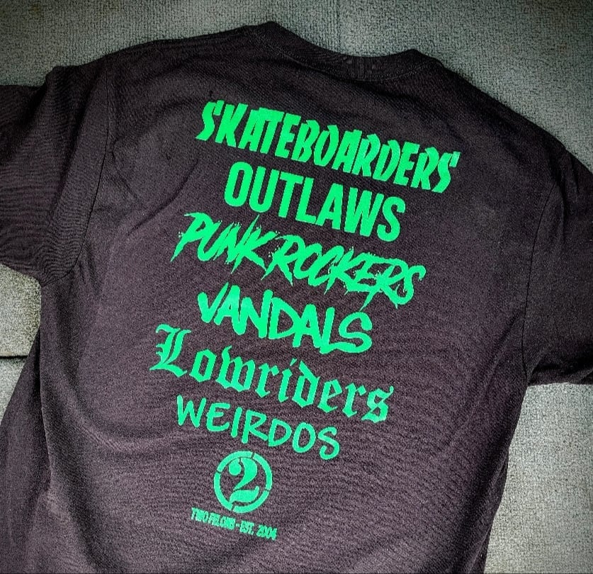Two Felons "Outlaws and Weirdos" (black/green) | Two Felons Skate Shop