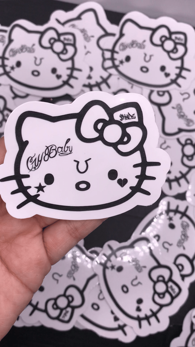 Hello Kitty Lil Peep Sticker | Beauty By $hade